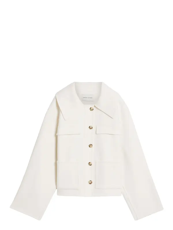 Loulou De Saison Loulou Studio Cilla Wool And Cashmere-blend Jacket - Ivory