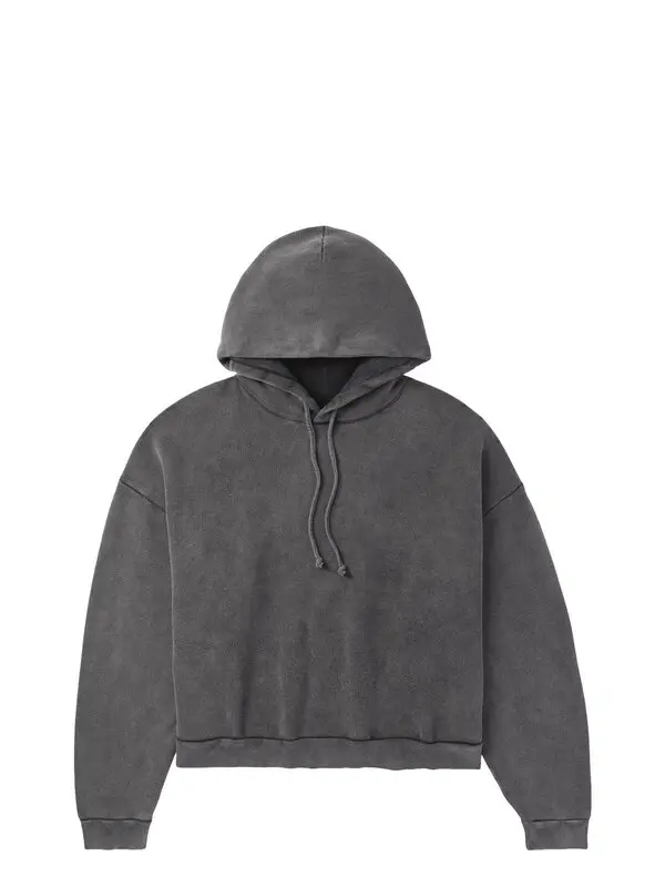 Acne Studios Fester H Cotton-jersey Hoodie - Gray