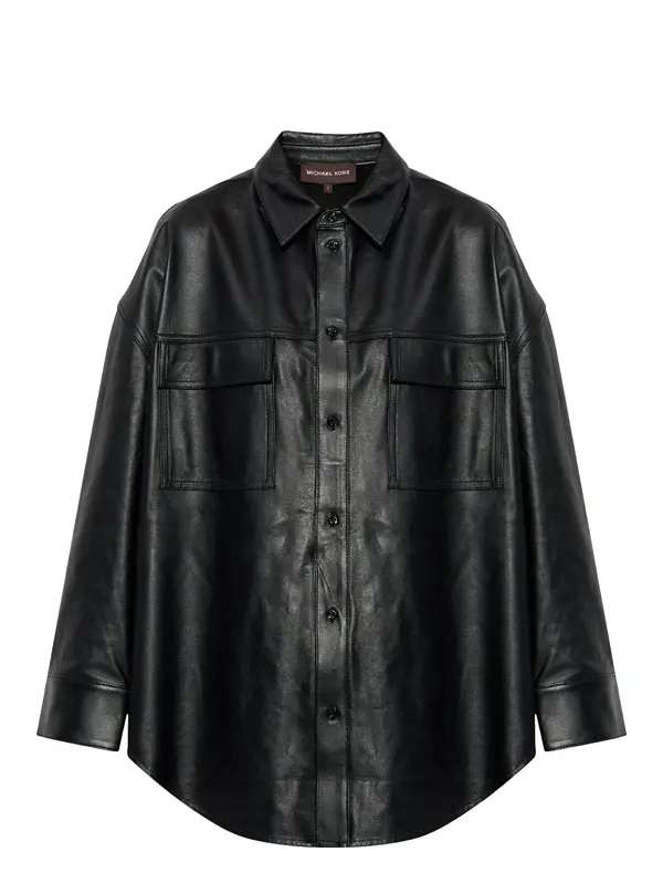 Michael Kors Lambskin Shirt - Black