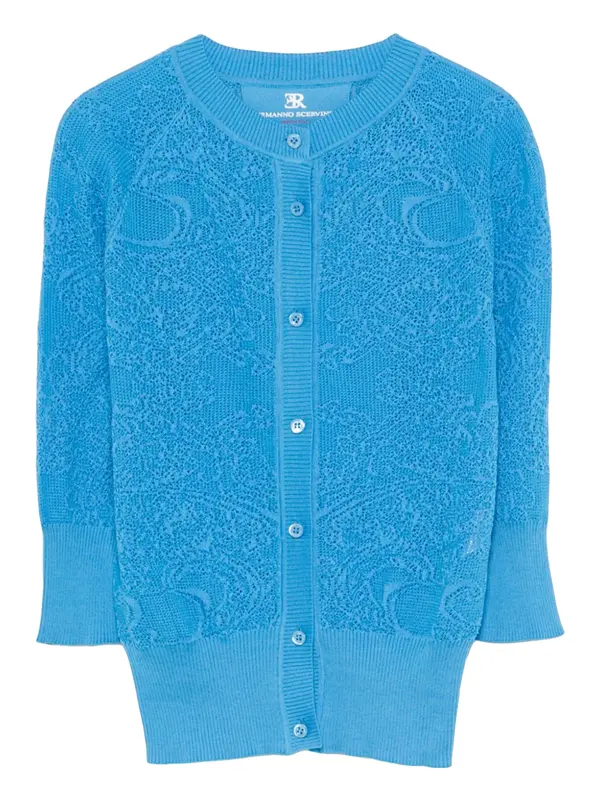 Ermanno Scervino Lace Cardigan - Blue