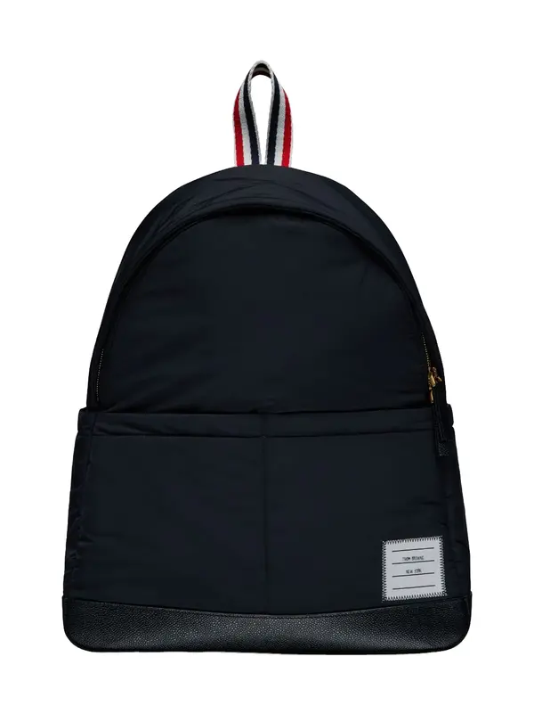 Thom Browne Logo-appliqué Backpack - Black
