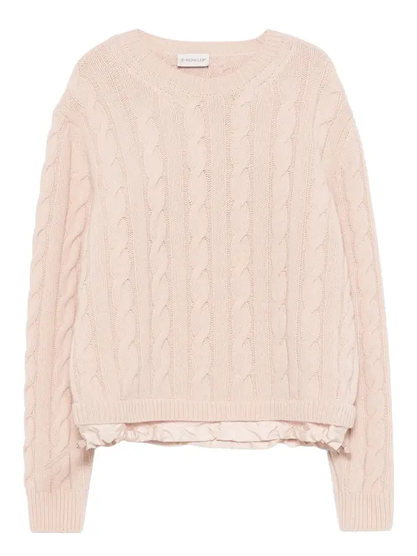Moncler Cable-knit Sweater - Pink