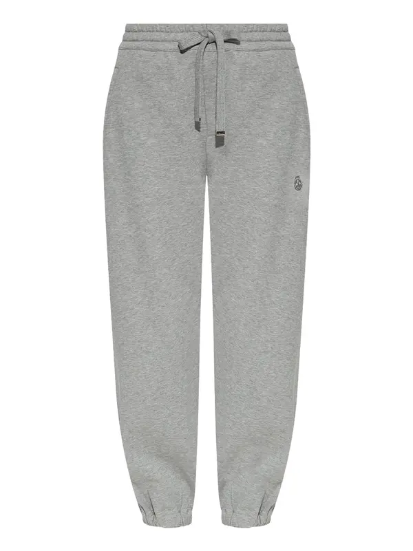 Alexander McQueen Logo-embroidered Track Pants - Grey