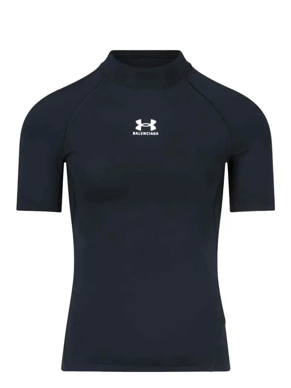 Balenciaga X Under Armour® Mock Neck T-shirt - Black