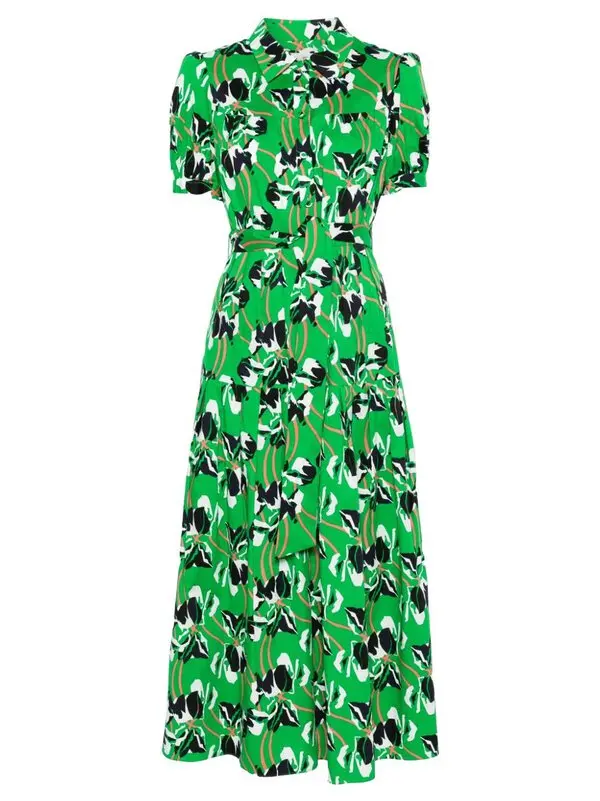 Diane Von Furstenberg Jonah Midi Dress - Green