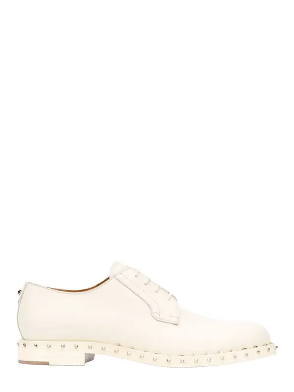Valentino Garavani Rockstud Derby Shoes - Neutrals