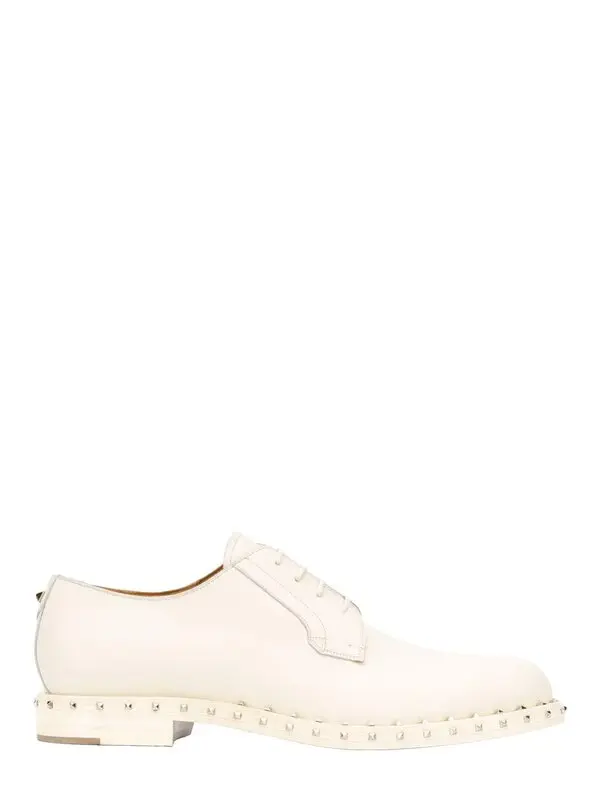 Valentino Garavani Rockstud Derby Shoes - Neutrals