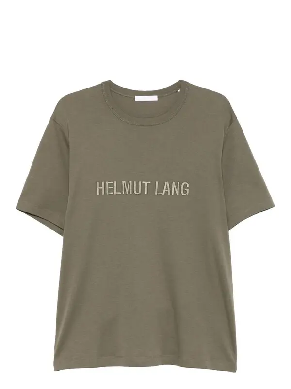 Helmut Lang Embroidered-logo T-shirt - Green