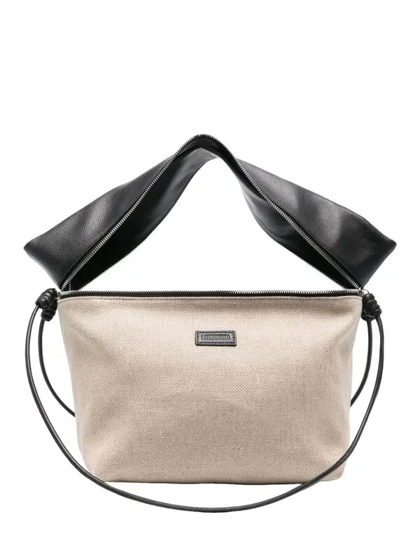 LITKOVSKA Mini Decorative-zip Shoulder Bag - Neutrals