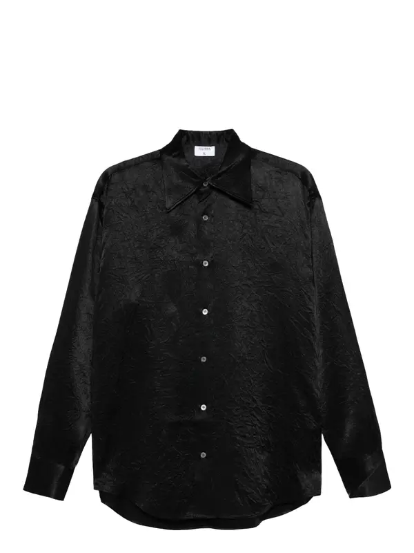 Filippa K Crinkle Shirt - Black