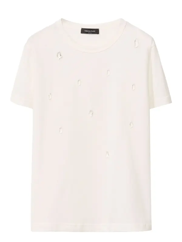 Fabiana Filippi Jersey T-shirt - 0142 White
