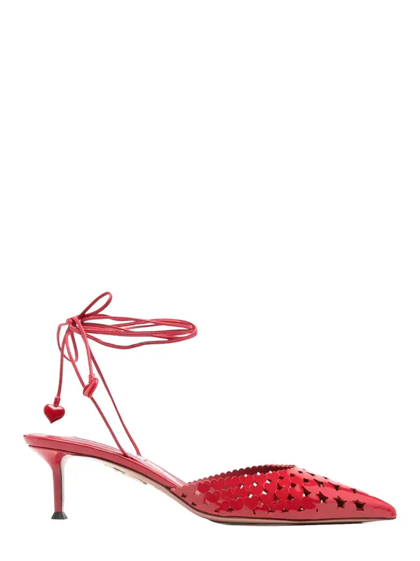 AQUAZZURA 50mm Amourose Pumps - Red