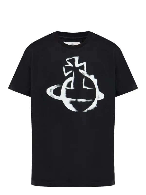 VIVIENNE WESTWOOD Orb-print T-shirt - Black