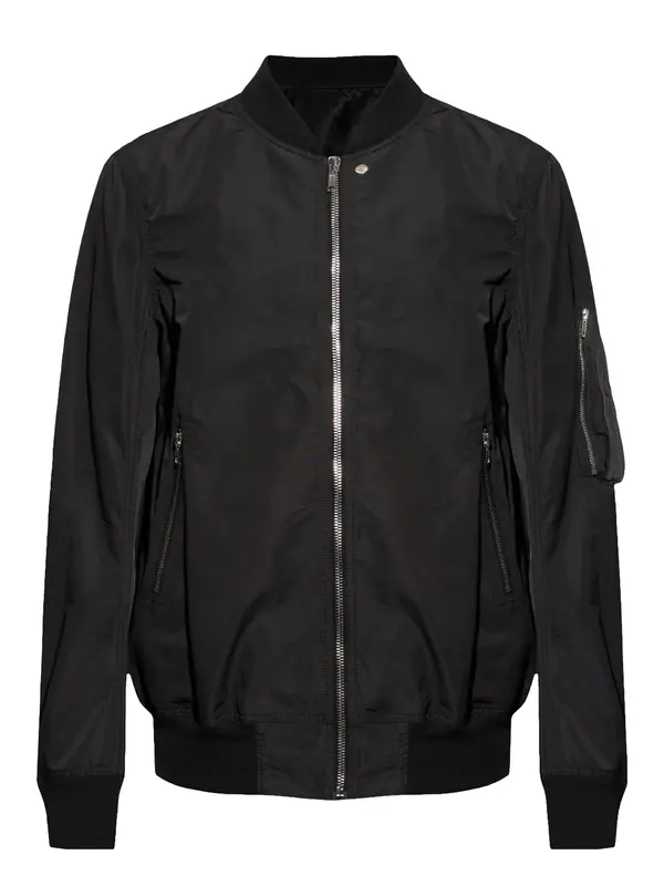 Rick Owens Zip-up Flight Jacket - Black