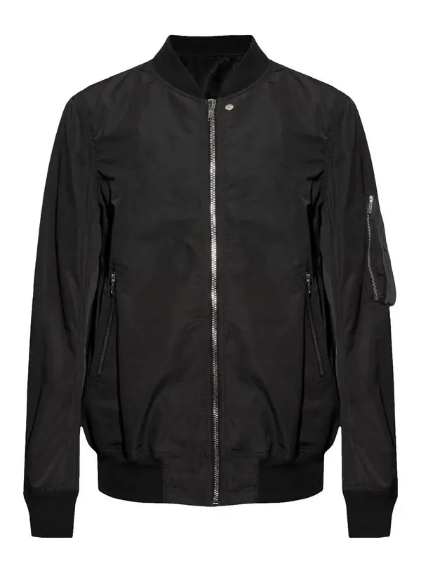 Rick Owens Zip-up Flight Jacket - Black