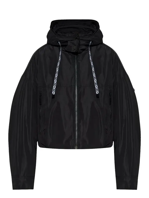 Michael Kors Hooded Cropped Jacket - Black