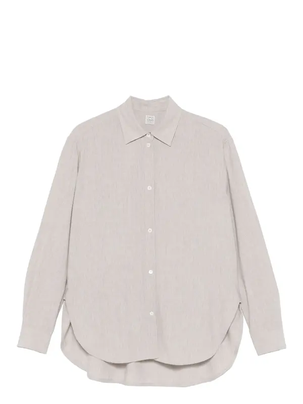 TOTEME Mélange-effect Shirt - Grey