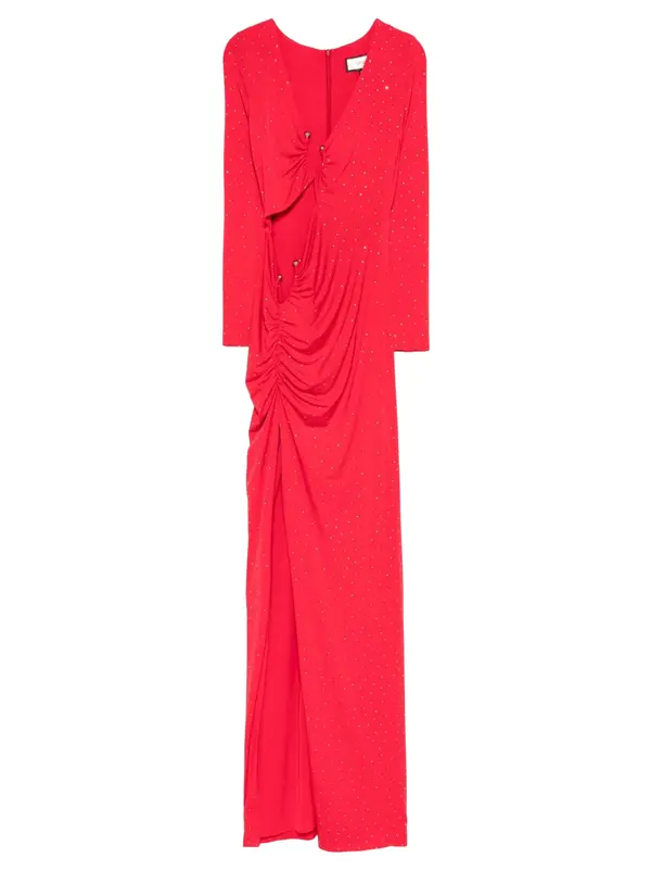 NISSA Crystal-embellished Maxi Dress - Red