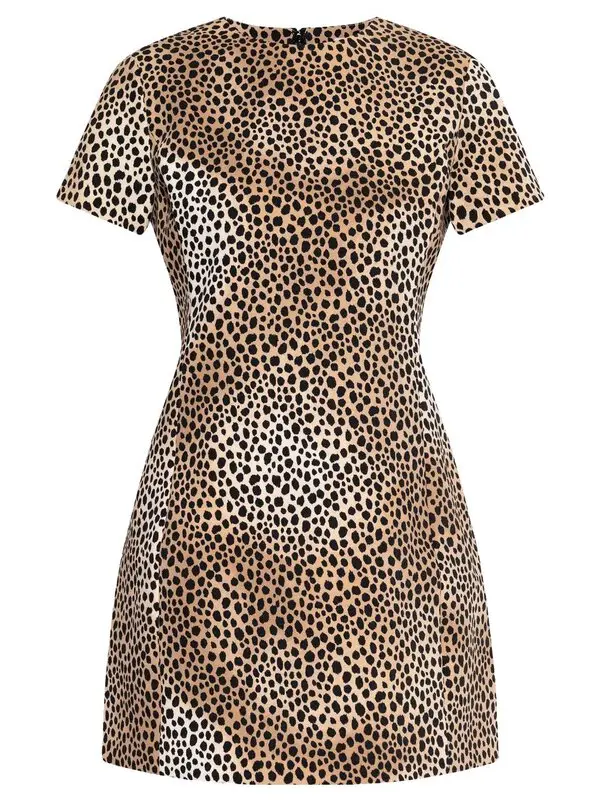 Michael Kors Cheetah-print Mini Dress - Neutrals