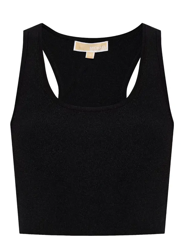 Michael Kors Cropped Tank Top - Black