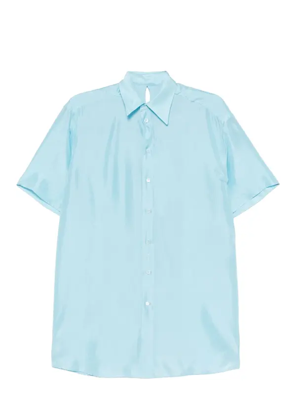 MAISON MARGIELA Silk Shirt - Blue