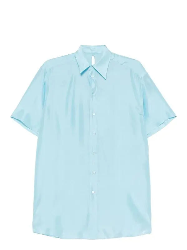 MAISON MARGIELA Silk Shirt - Blue