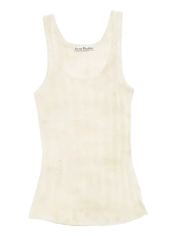 Acne Studios Distressed Tank Top - Neutrals