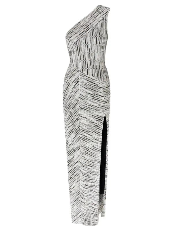 Missoni Greek-pattern Maxi Dress - Silver