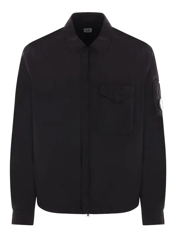 C.P. COMPANY Lens-detailed Shirt Jacket - Black