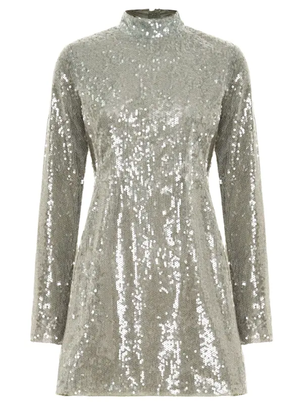 NICHOLAS Daphne Mini Dress - Silver