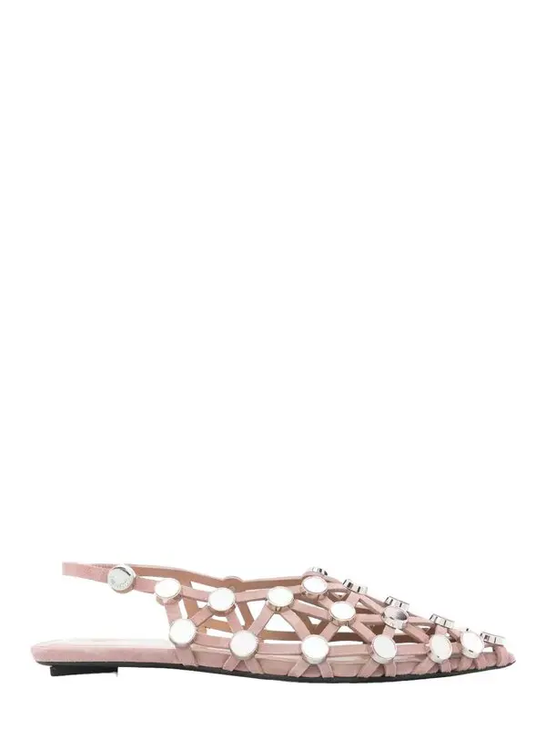 Attico Slingback Sandals - Neutrals