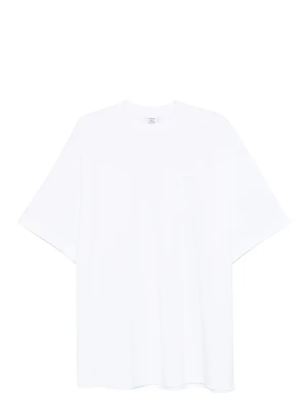 Vetements Logo-embroidered T-shirt - White