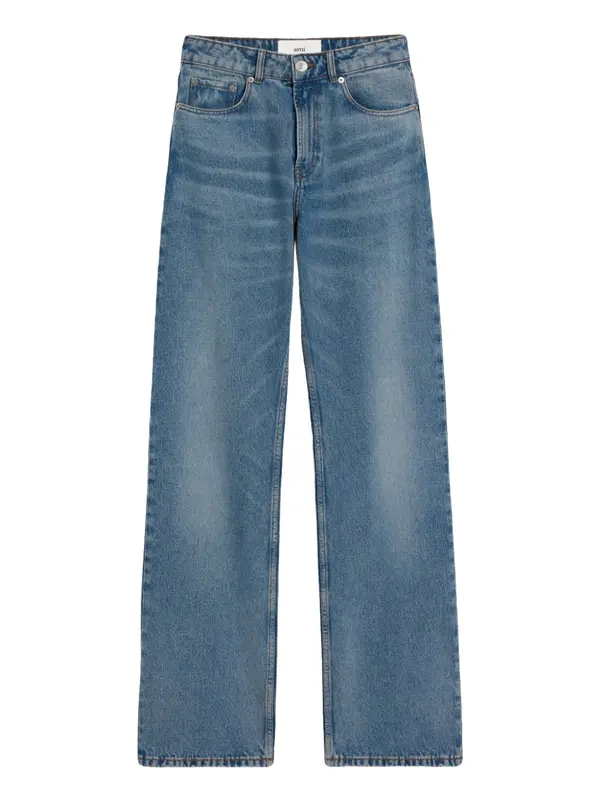 Ami Wide-leg Jeans - Blue