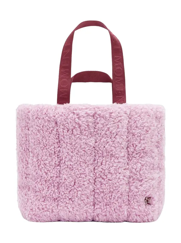 Perfect Moment Faux-shearling Tote - Pink