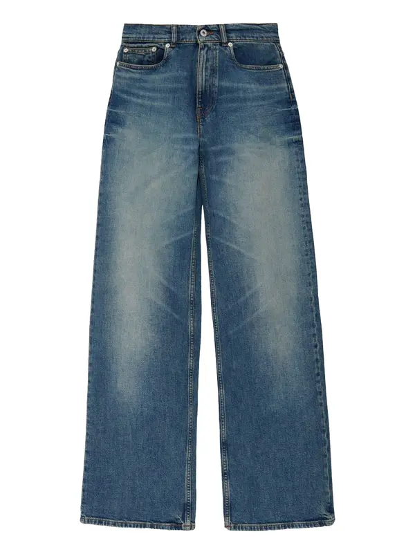 Kenzo Ayame Wide-leg Jeans - Blue