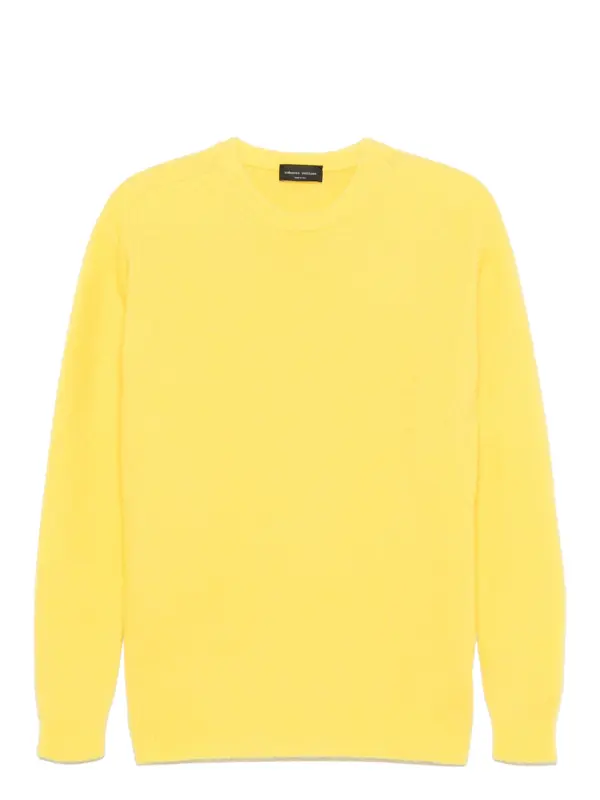ROBERTO COLLINA Crew-neck Sweater - Yellow