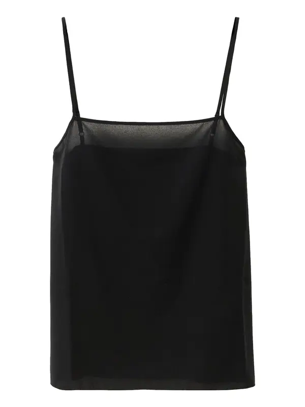 Fabiana Filippi Georgette Cami Top - Black