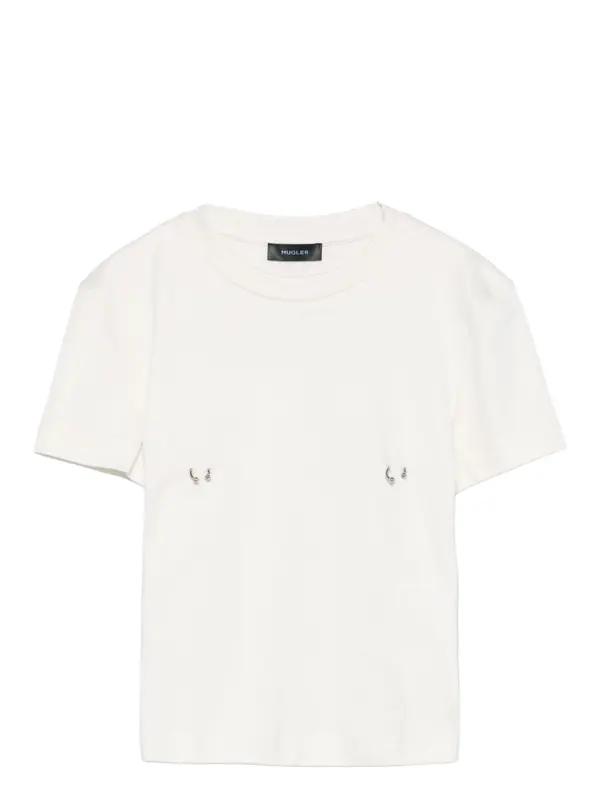 MUGLER Piercing T-shirt - White
