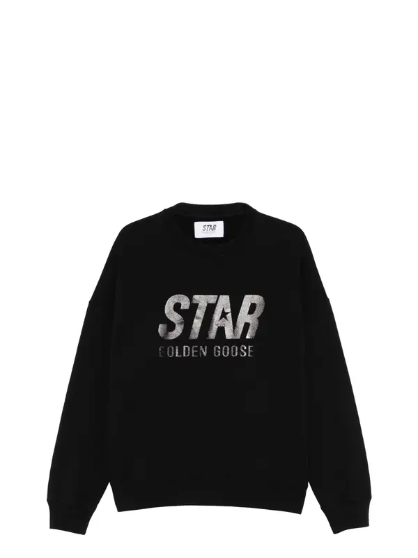 GOLDEN GOOSE Logo-stamp Sweatshirt - Black