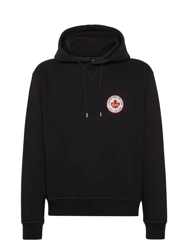 Dsquared2 Cotton Hoodie - Black