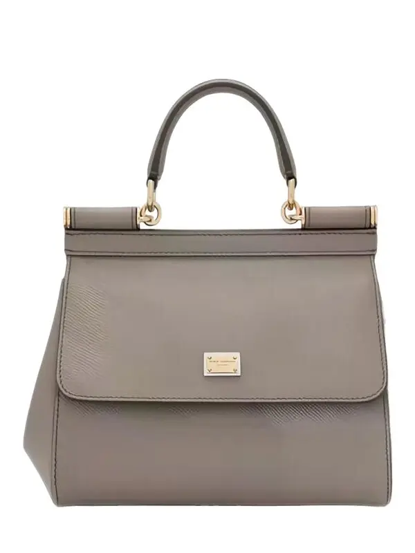 Dolce & Gabbana Sicily Leather Shoulder Bag - Black