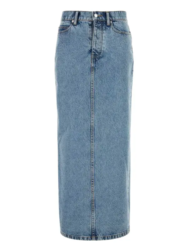 Alexander Wang Embellished Denim Skirt - Blue
