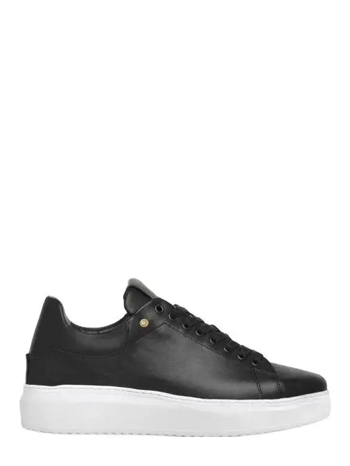 STINAA.J Hugo Orthopedic Sneakers - Black Leather White Sole
