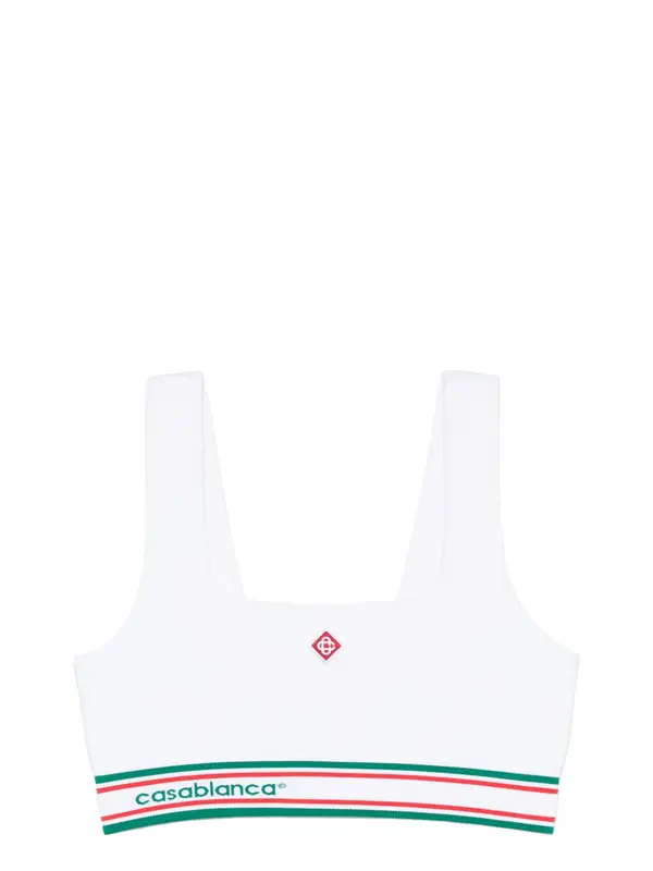 Casablanca Seamless Sports Bra - White