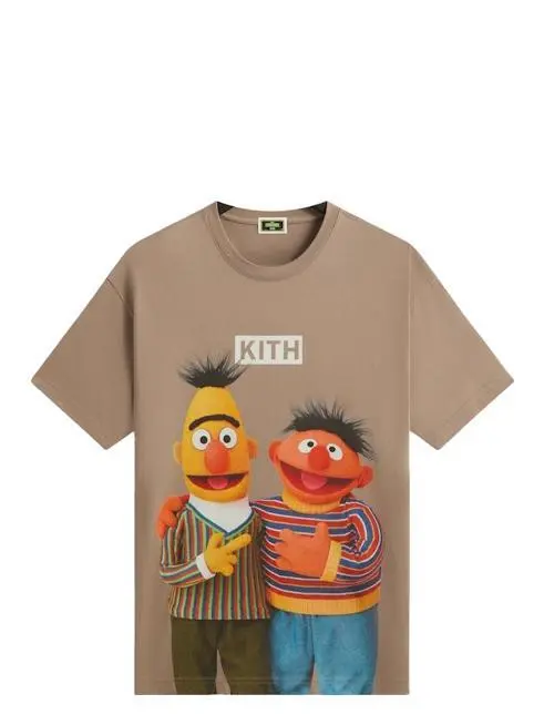 Kith X Sesame Street Bert & Ernie Tee Shirt - Quicksand