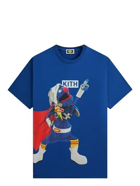 Kith X Sesame Street Super Grover Tee Shirt - Current