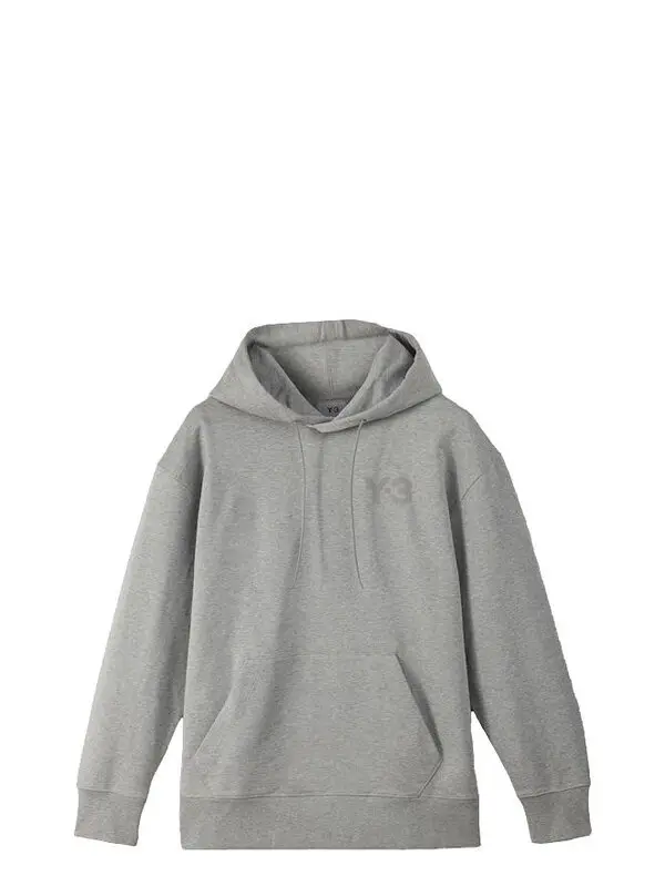 Adidas Y-3 Classic Chest Logo Hoodie - Medium Grey Heather