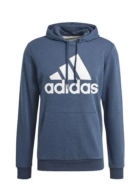 Adidas Essentials French Terry Big Logo Hoodie - Crew Navy Blue Mel/white