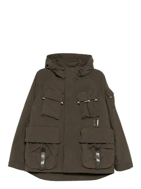 SPOONYARD Multi Pockets Hooded Jacket - Brown