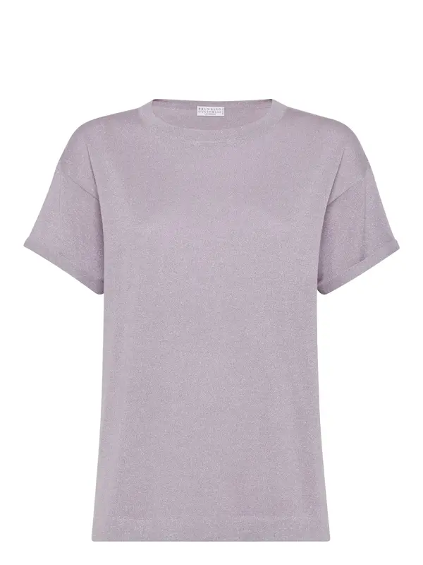 Brunello Cucinelli Silk-blend Top - Purple